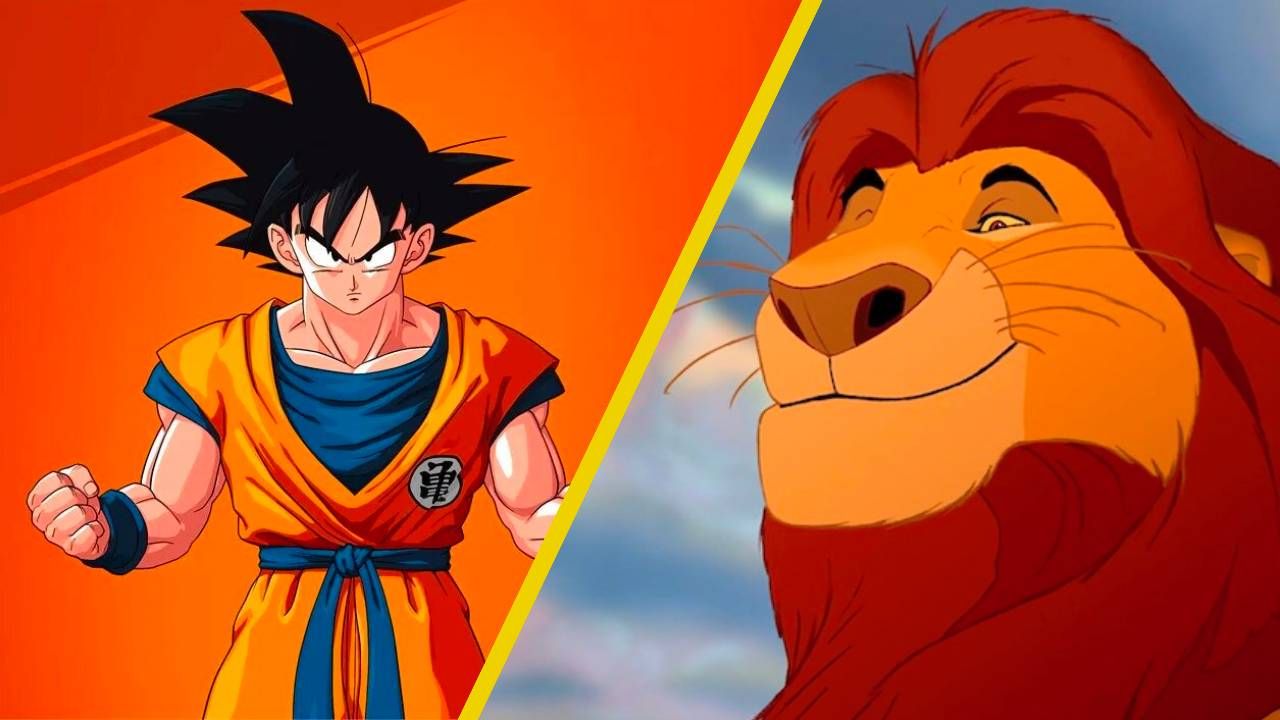 La tierna imagen de Goku si fuera hijo de Mufasa en 'El Rey León ...