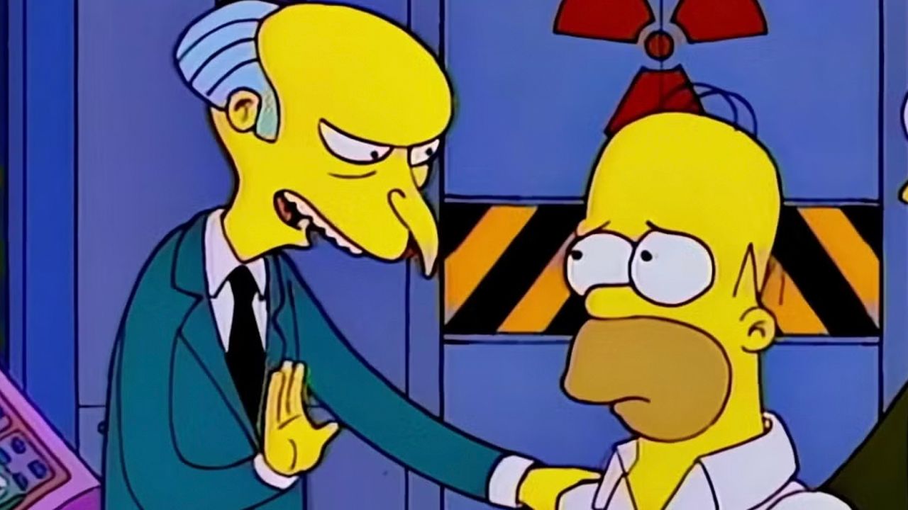 'Los Simpson' revelaron por qué el Sr. Burns no lo despide a Homero ...