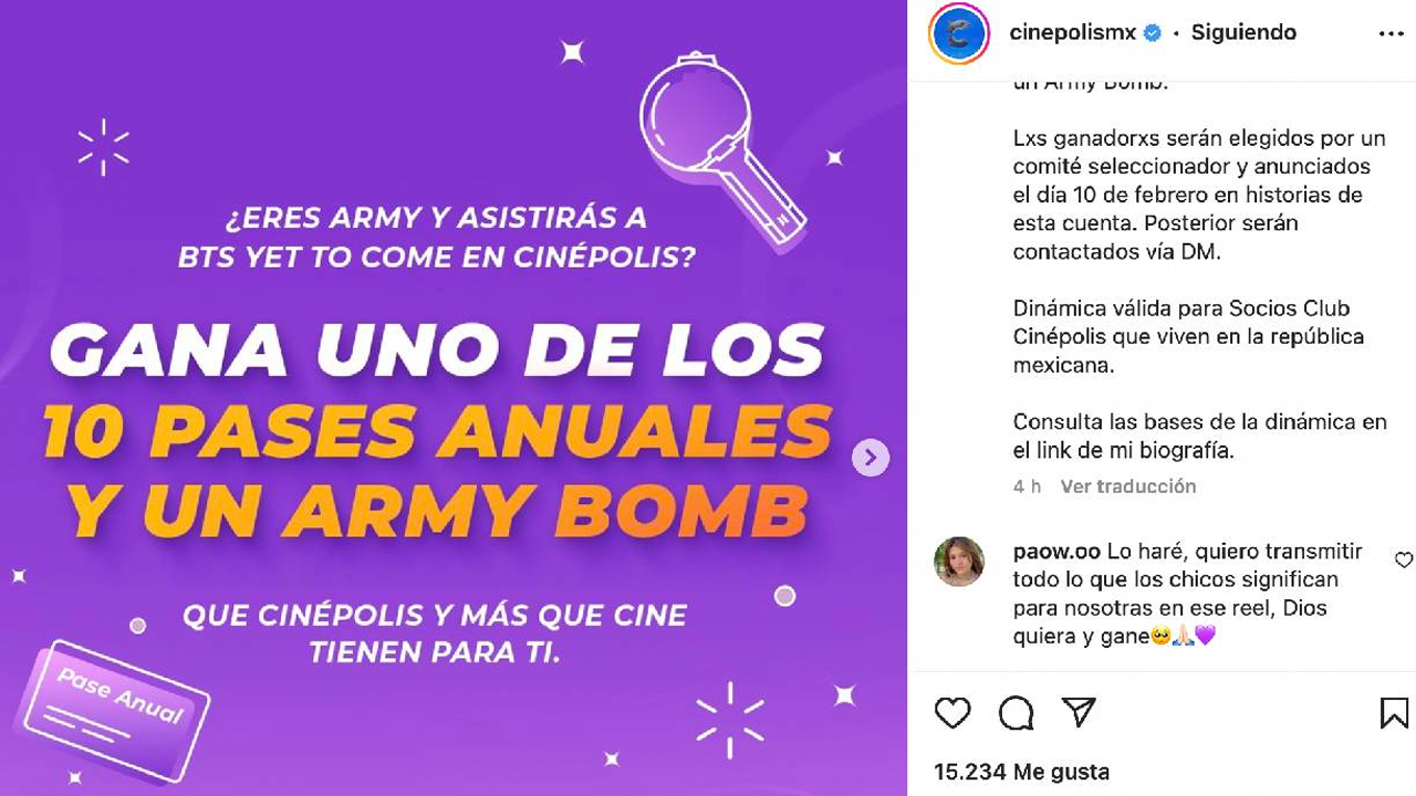 'BTS Yet to come in cinemas': Así puedes tener un año gratis en Cinépolis - Noticias de cine ...